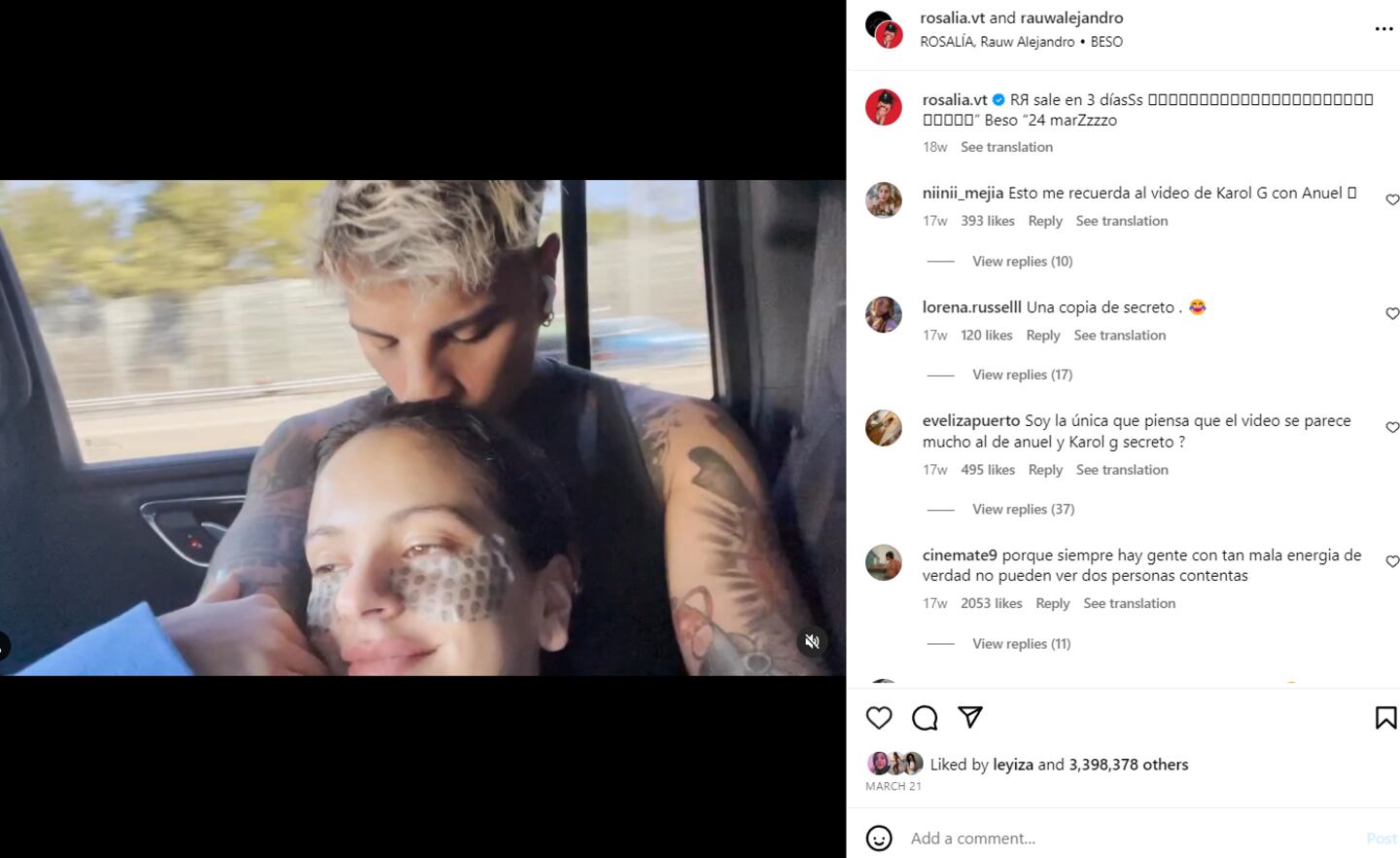 Rauw Alejandro y Rosalía terminaron: qué provocó la ruptura según los fans – Publimetro Chile