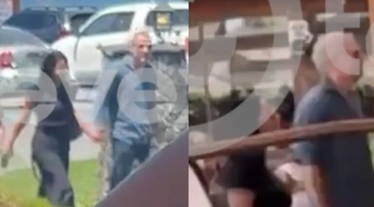 Pamela Díaz y Felipe Kast tomados de la mano y entre besos: así presumieron su romance en ...