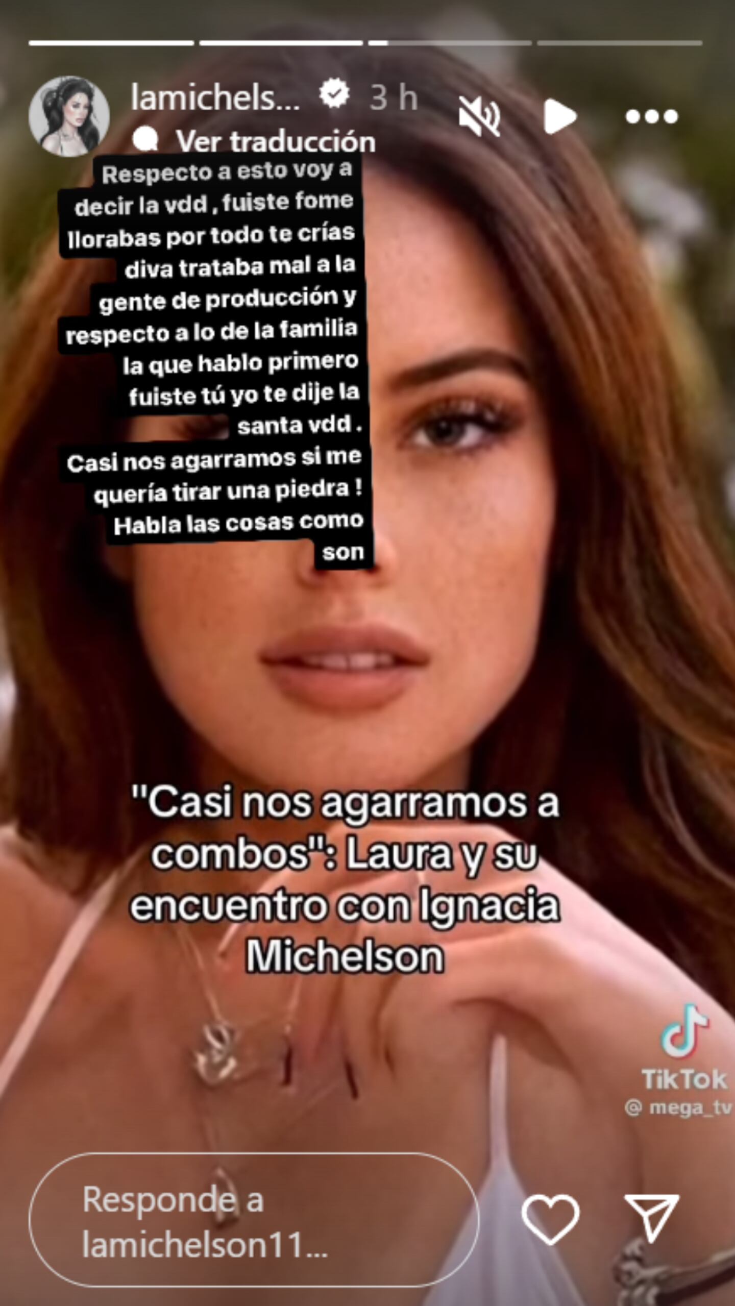 “Yo te dije la santa verdad”: Ignacia Michelson respondió con todo a la ...