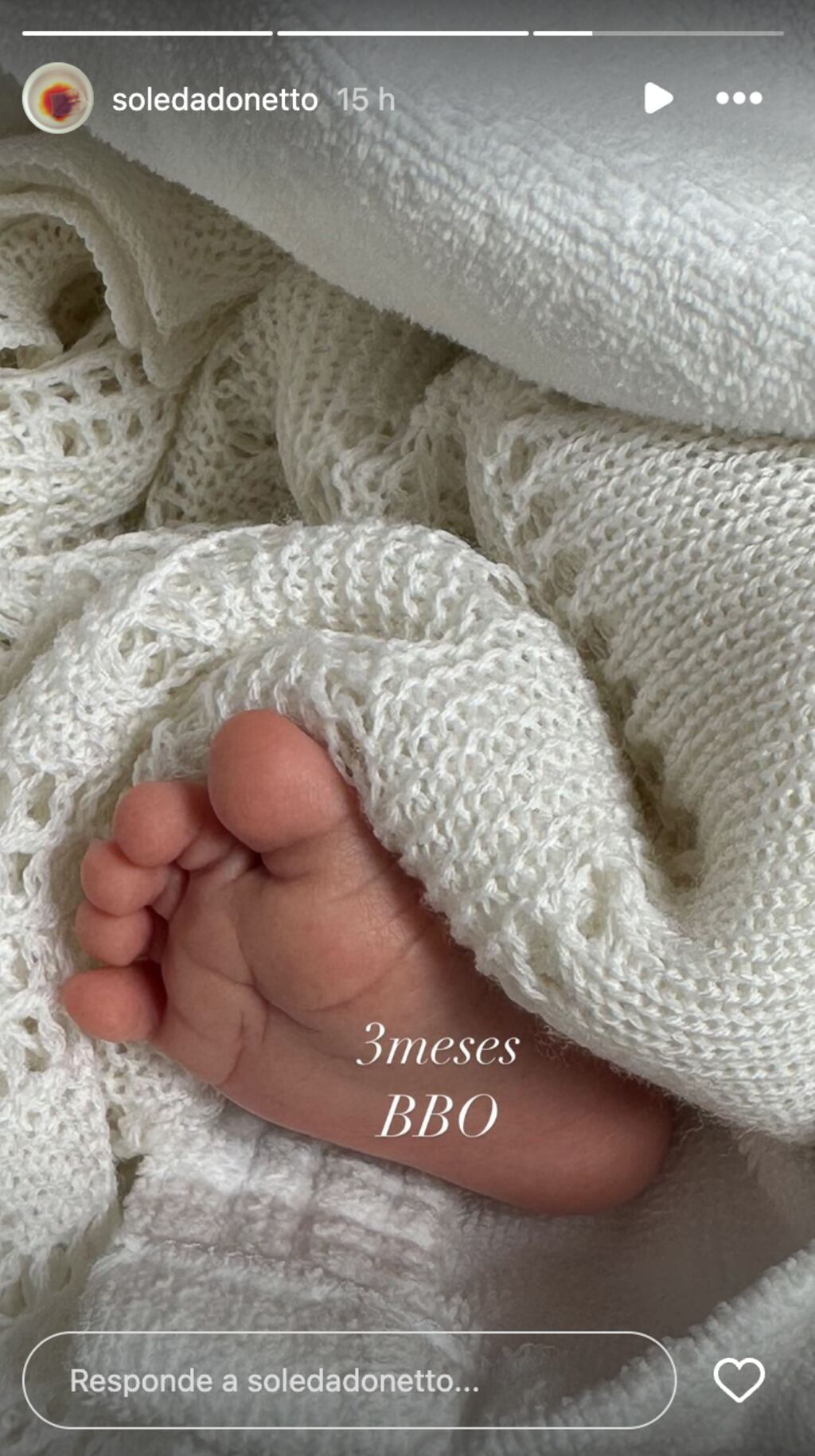 Soledad Onetto publicó enternecedora imagen de su pequeño Borja ...