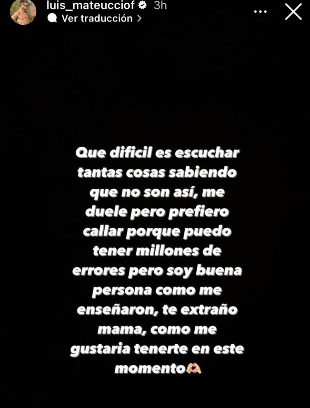 ¿Palo para Daniela Aránguiz?: Luis Mateucci publica misterioso mensaje en Instagram – Publimetro ...