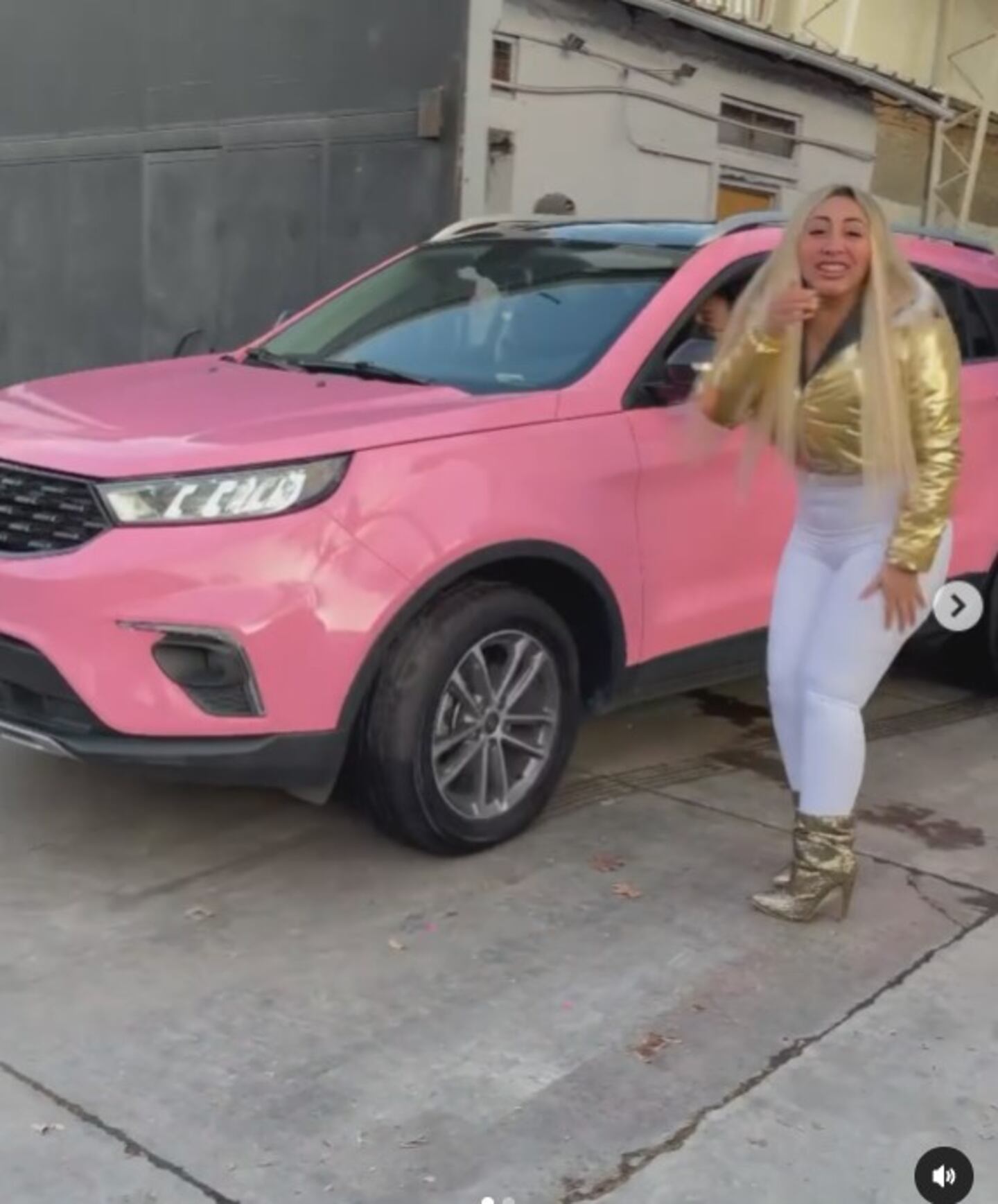 ¿Naya Barbie?: La influencer vistió de rosado a su auto el “Facilón ...