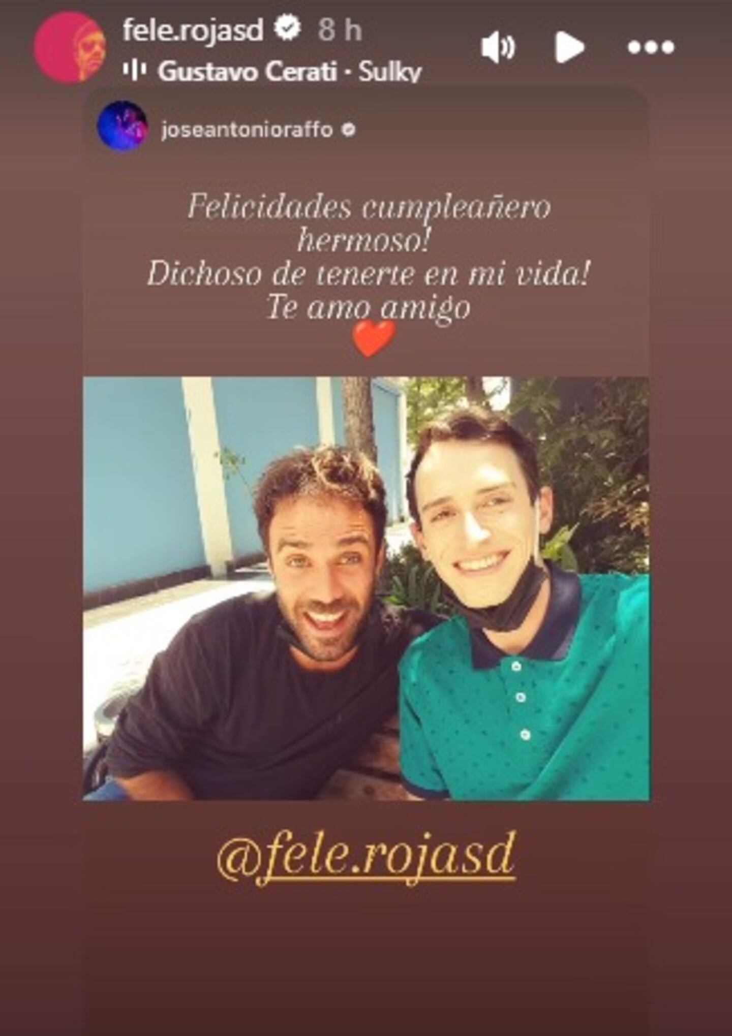 Felipe Rojas celebra su cumpleaños y recibe saludos de sus colegas ...