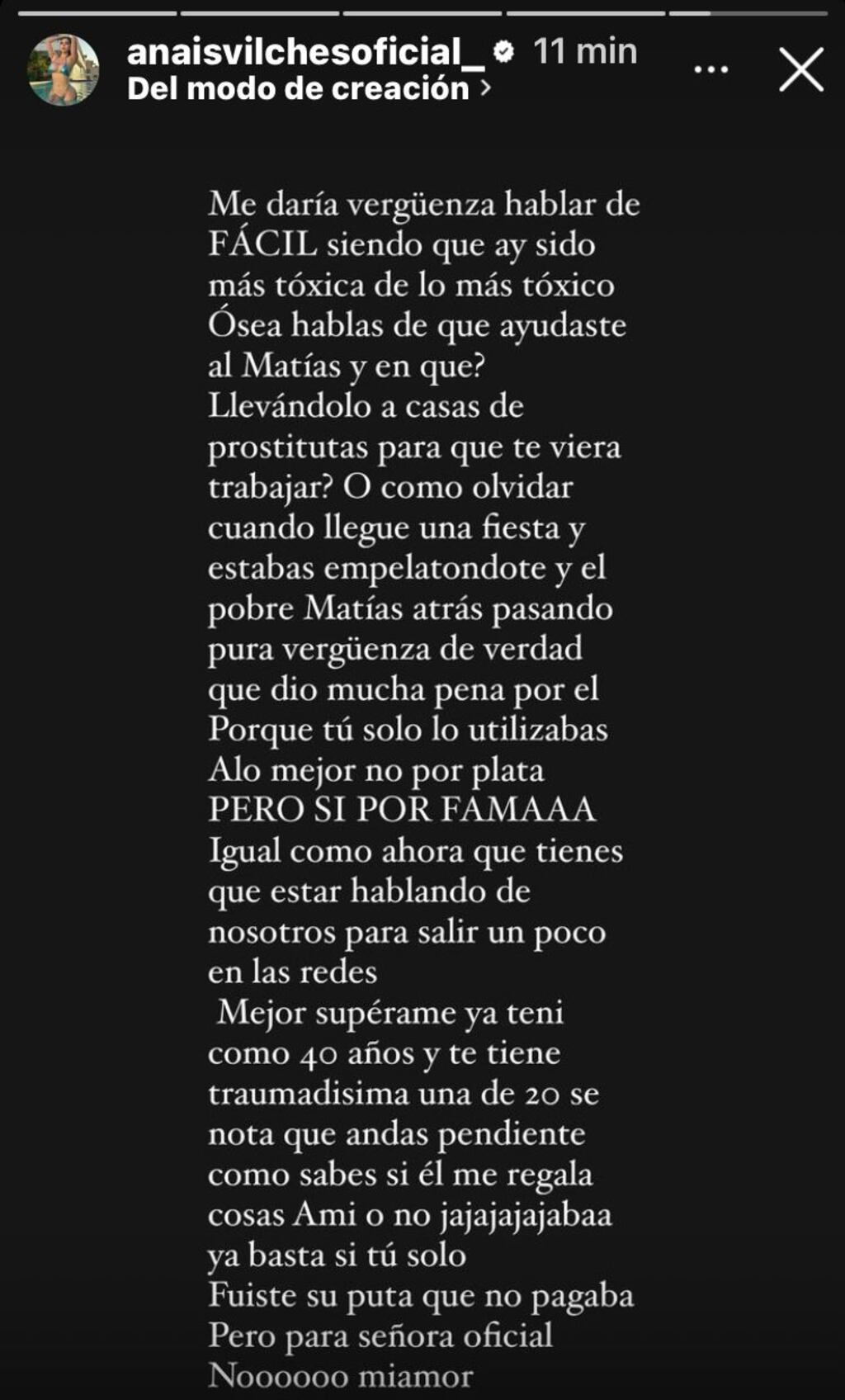 Llevándolo a casas de prostitu... para que te viera trabajar?”: Anaís ...